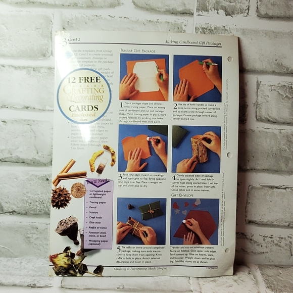 Other | Vintage Crafting Made Simple Instruction Cards | Poshmark